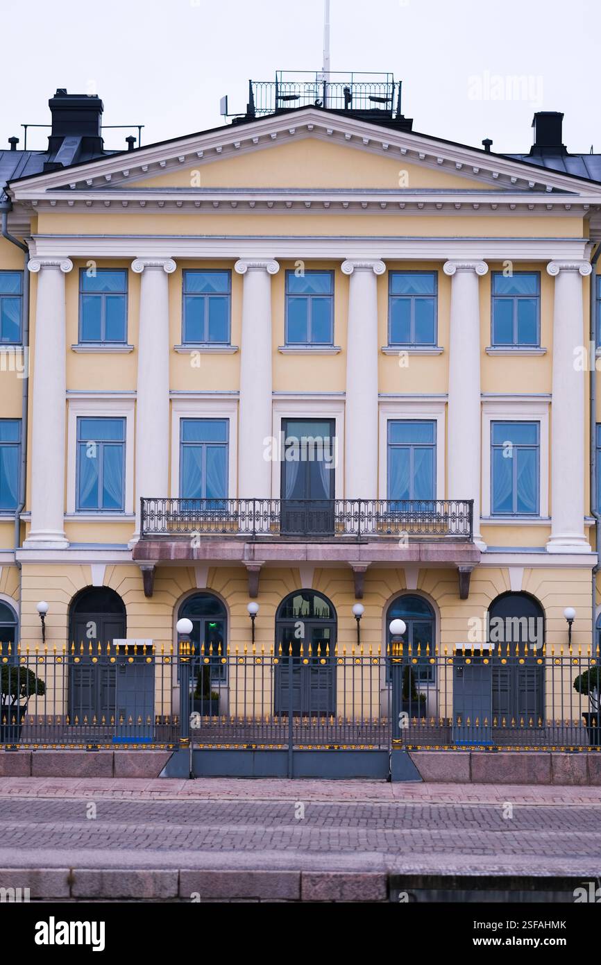 Presidential Palace in Helsinki in Finland Stock Photo - Alamy