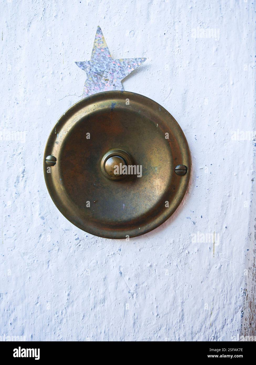 a door bell for ringing and signaling someone is at the door a door ...