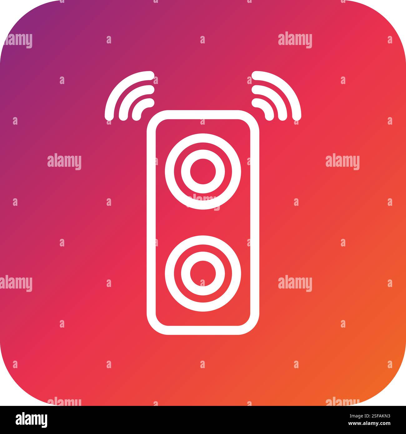 Speakers music icon flat Stock Vector Images - Alamy