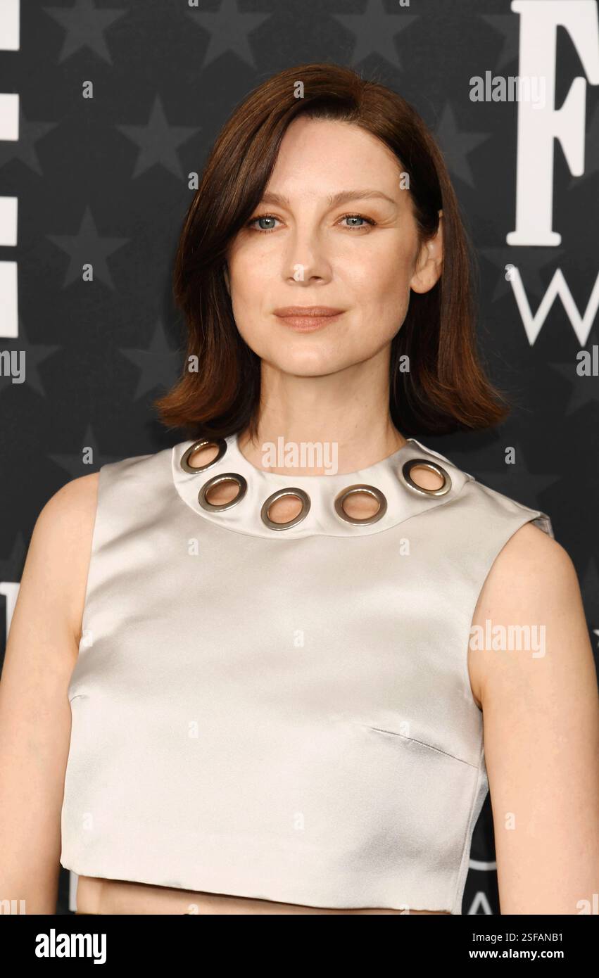 SANTA MONICA, CALIFORNIA - FEBRUARY 07: Caitriona Balfe attends the ...