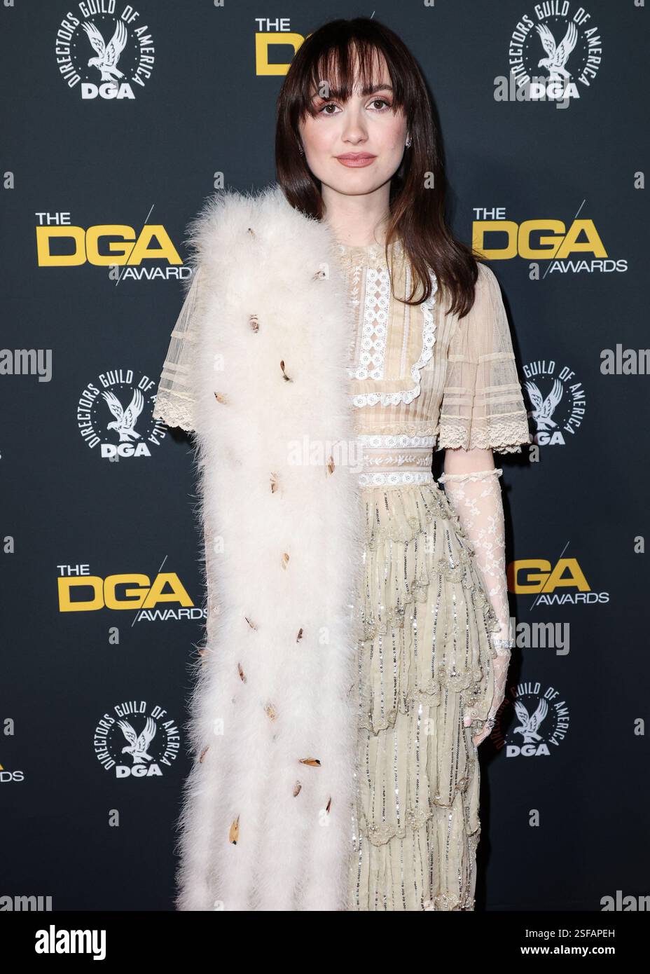 BEVERLY HILLS, LOS ANGELES, CALIFORNIA, USA - FEBRUARY 08: Maude Apatow ...