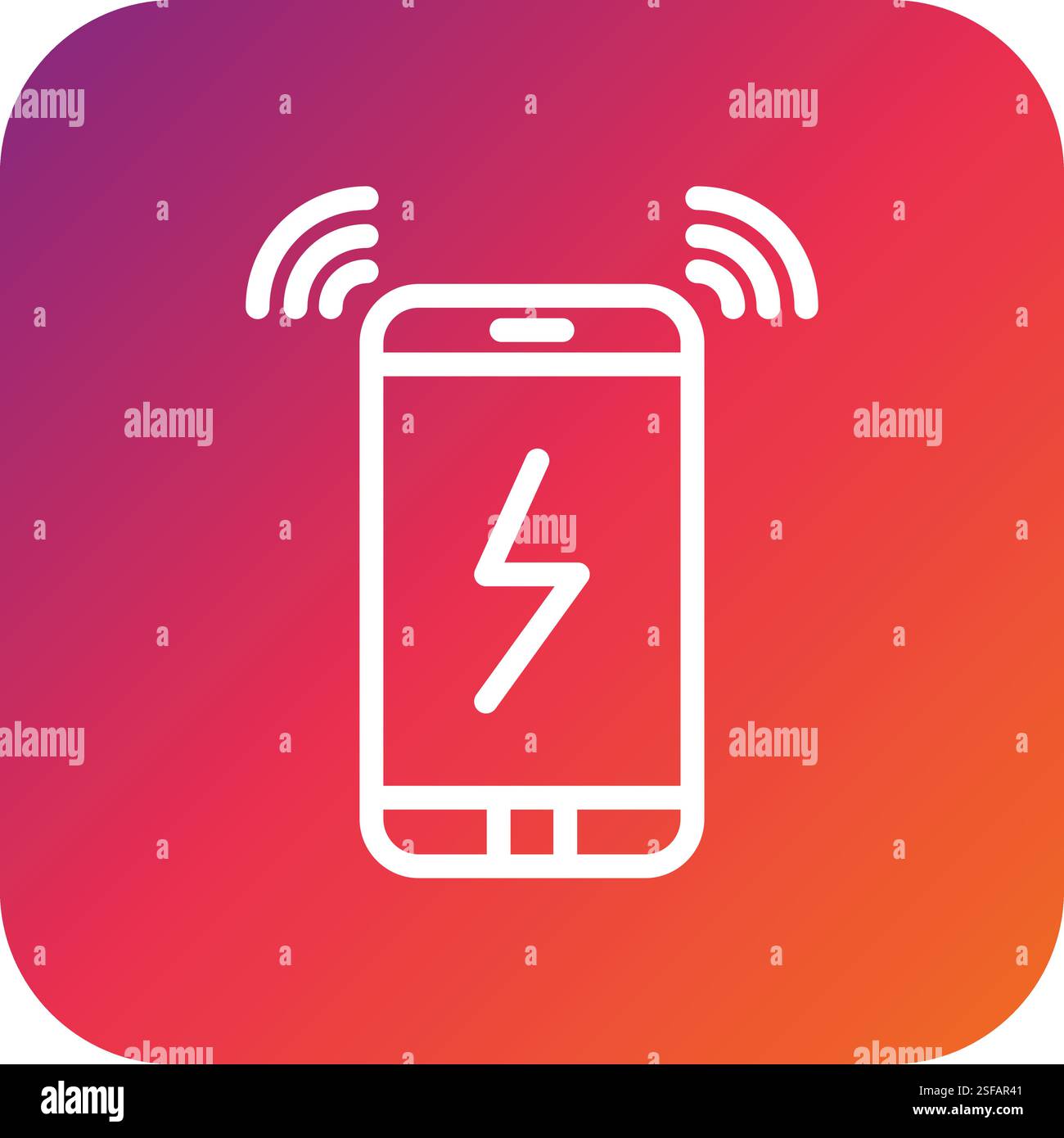 Wireless charging Vector Icon Design Illustration Stock Vector Image ...