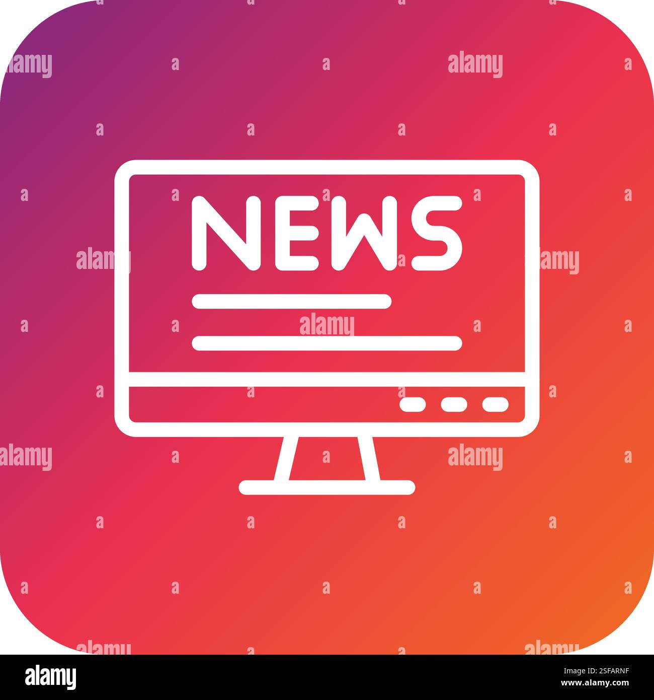 News Vector Icon Design Illustration Stock Vector Image & Art - Alamy