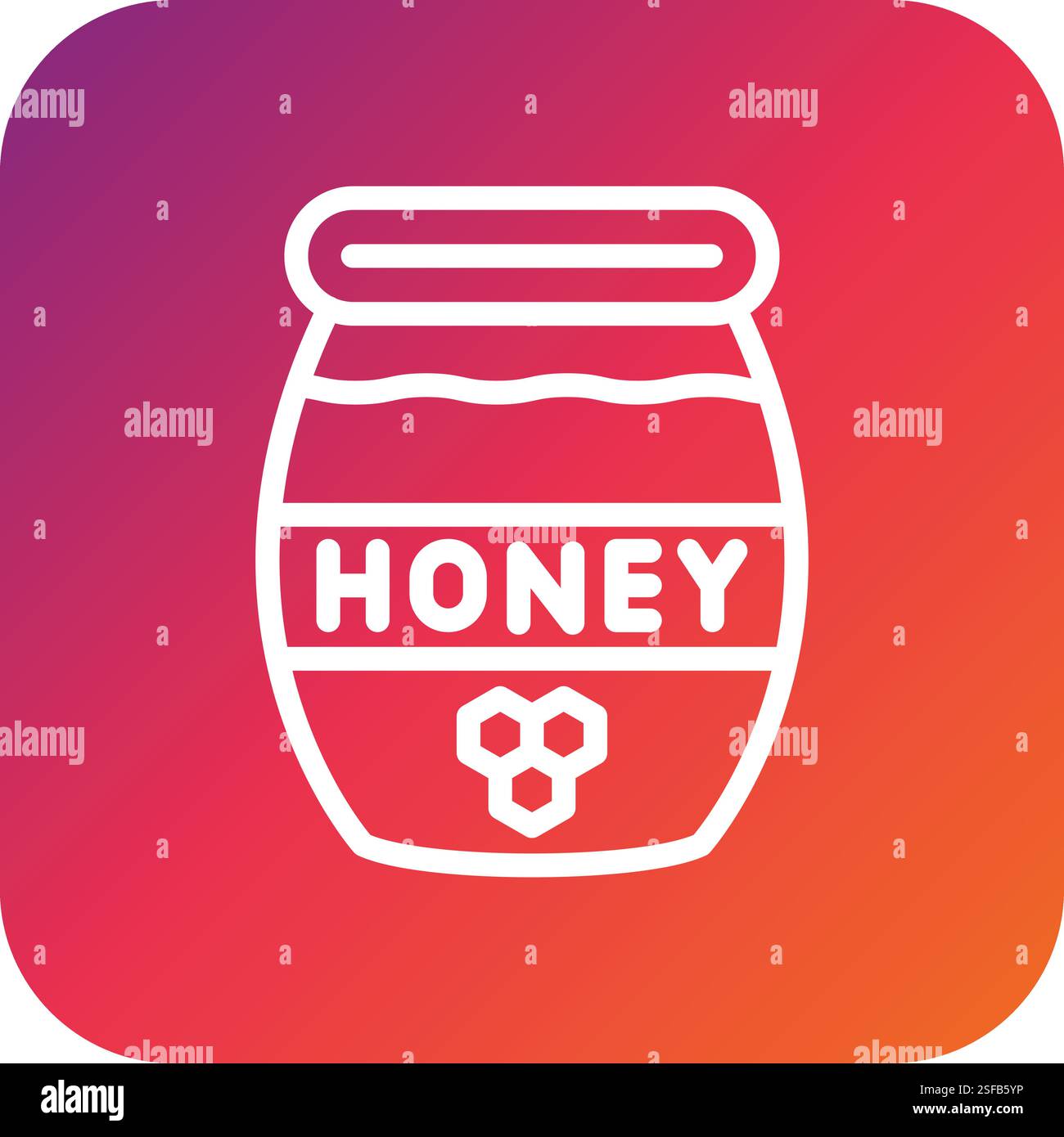 Honey Vector Icon Design Illustration Stock Vector Image & Art - Alamy