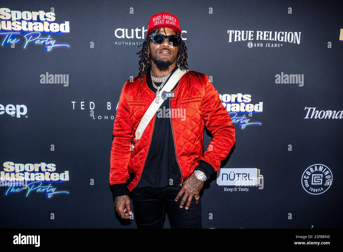 PacMan Jones attend the Sports Illustrated Super Bowl party on Saturday ...