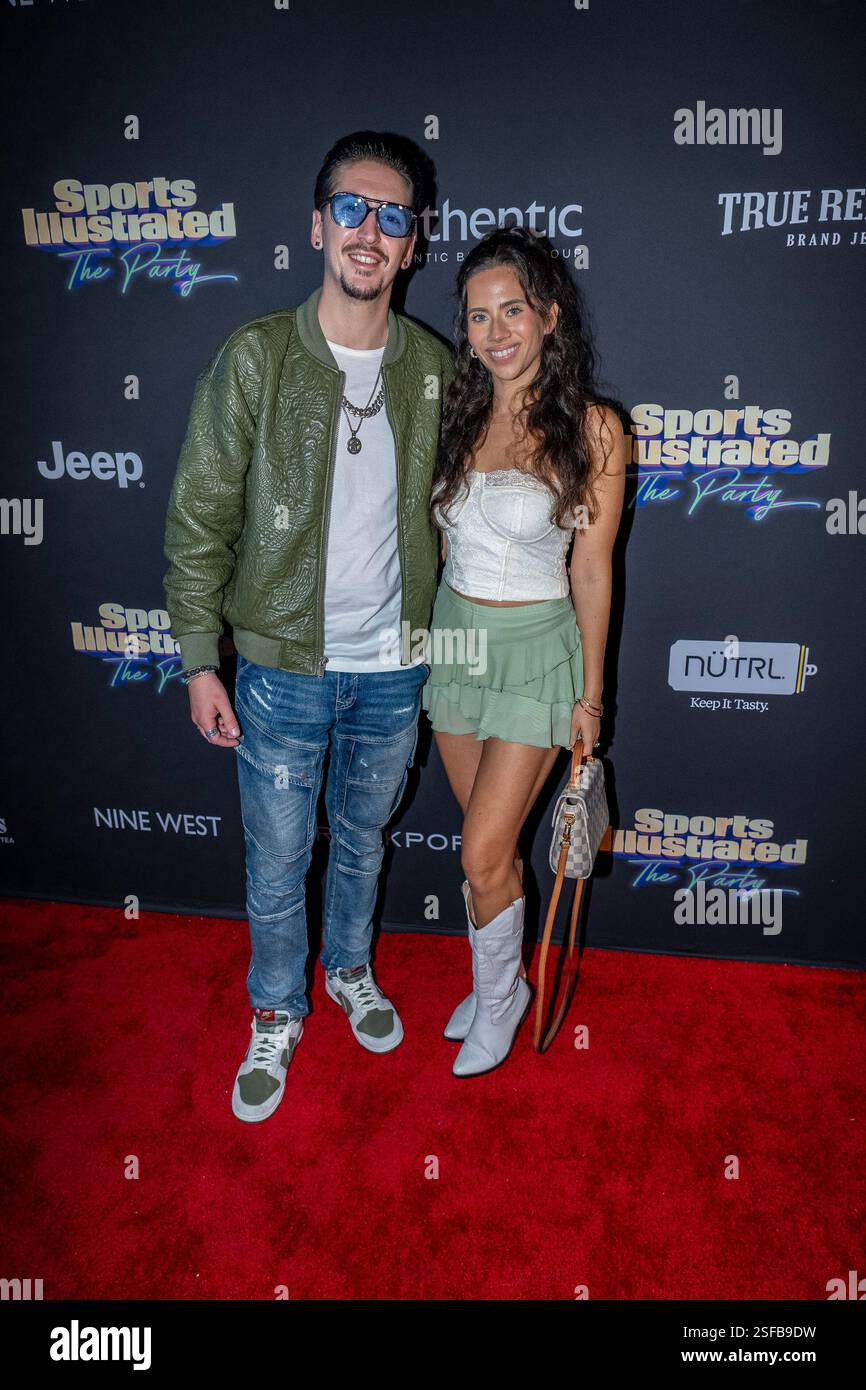 Hunter Fieri, left, and Tara Bernstein attend the Sports Illustrated ...