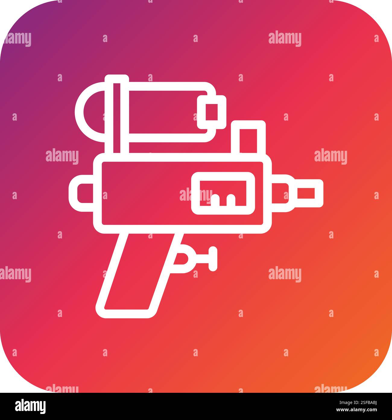 Water gun Vector Icon Design Illustration Stock Vector Image & Art - Alamy