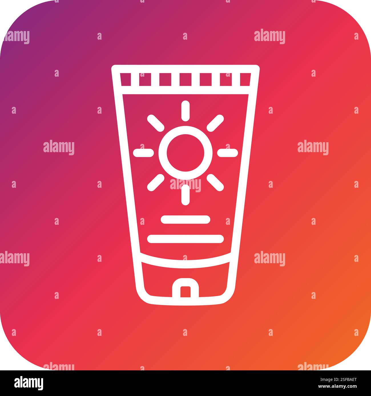 Sun cream Vector Icon Design Illustration Stock Vector Image & Art - Alamy