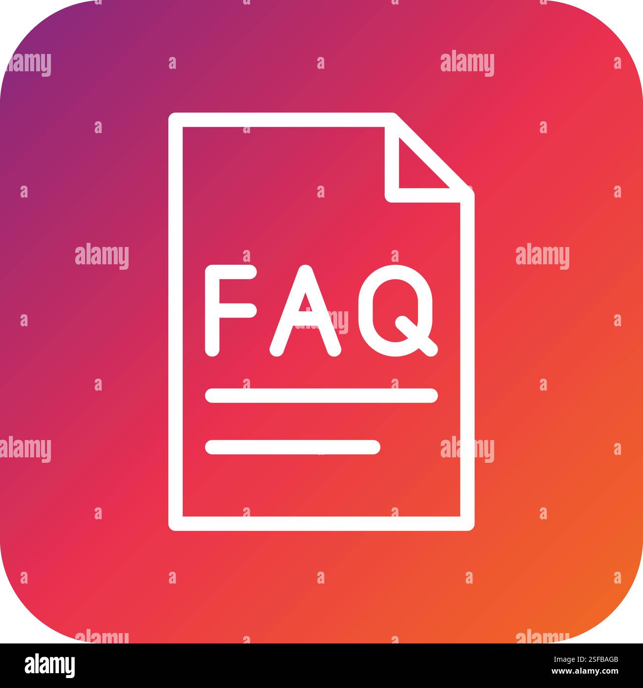 Faq help flat design Stock Vector Images - Alamy
