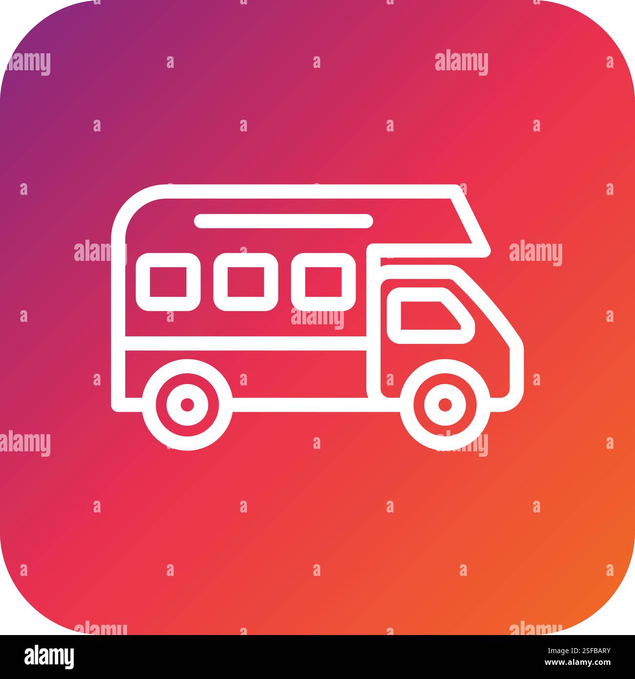 Vector design camper van Stock Vector Images - Alamy