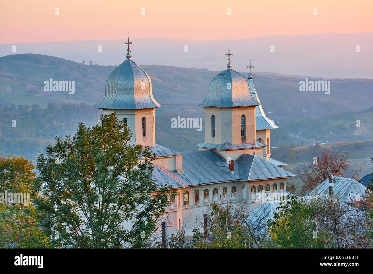 Christian church in evening hi-res stock photography and images - Alamy