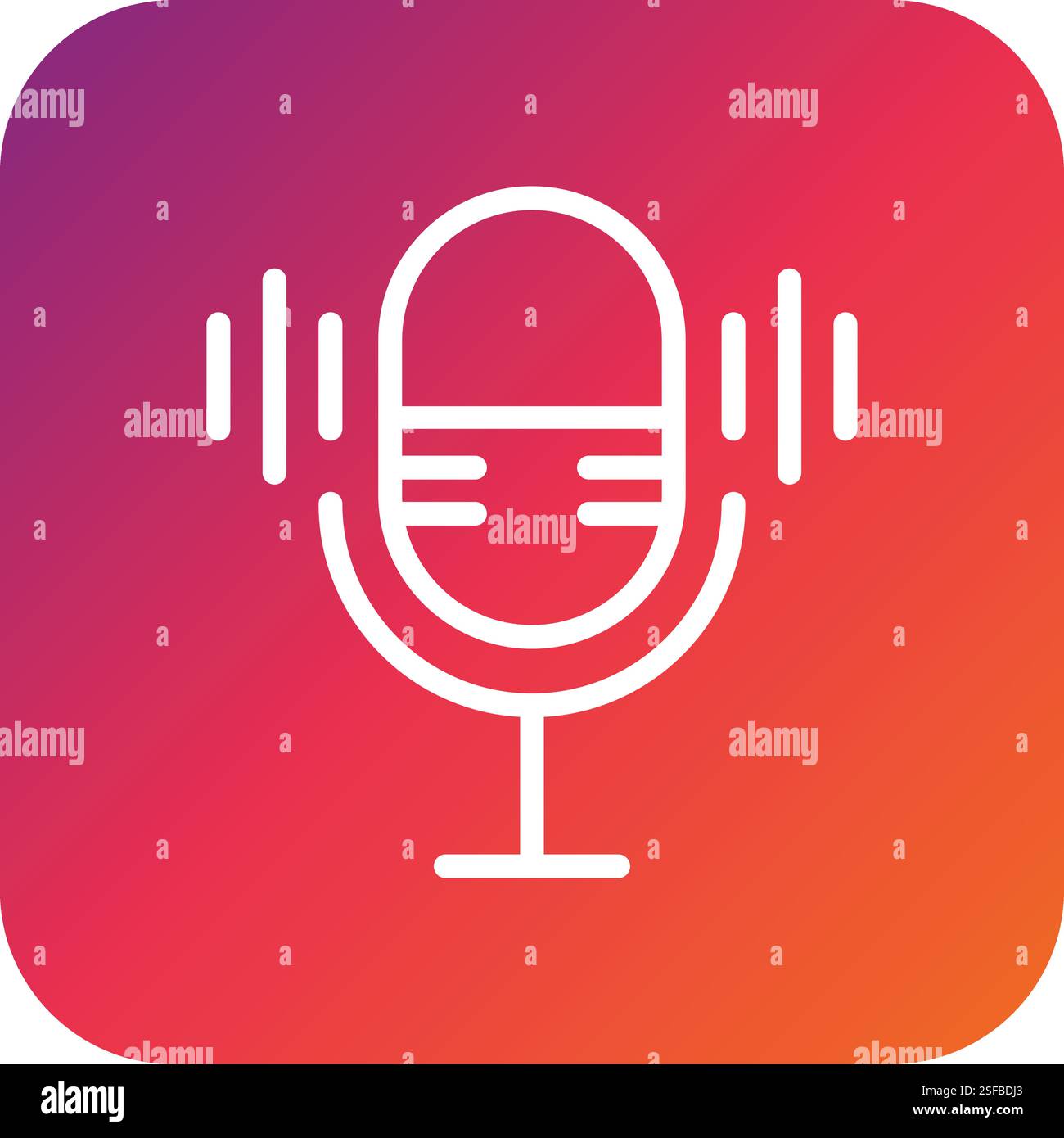 Microphones icon Stock Vector Images - Alamy