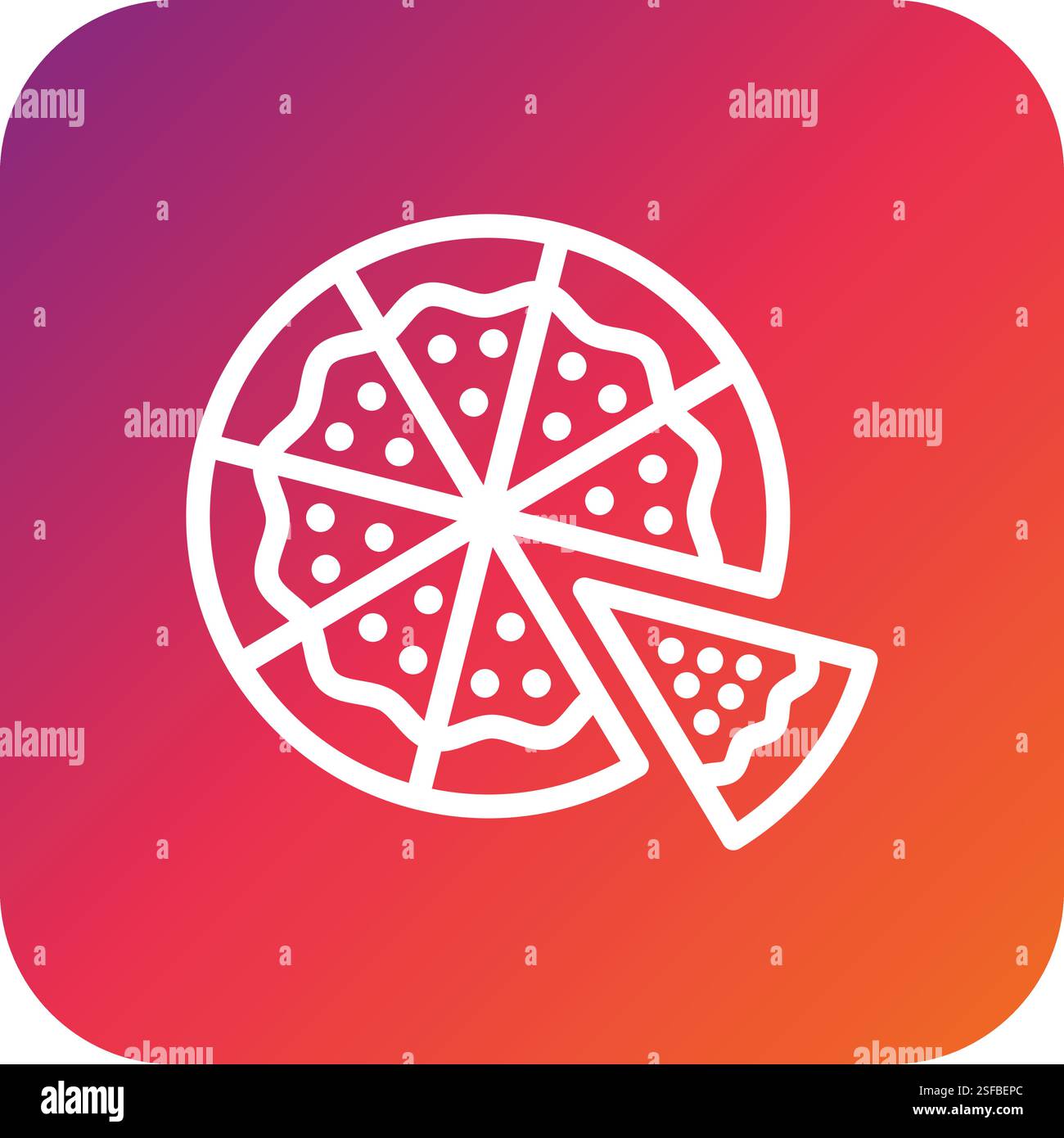 Pizza flat modern web Stock Vector Images - Alamy