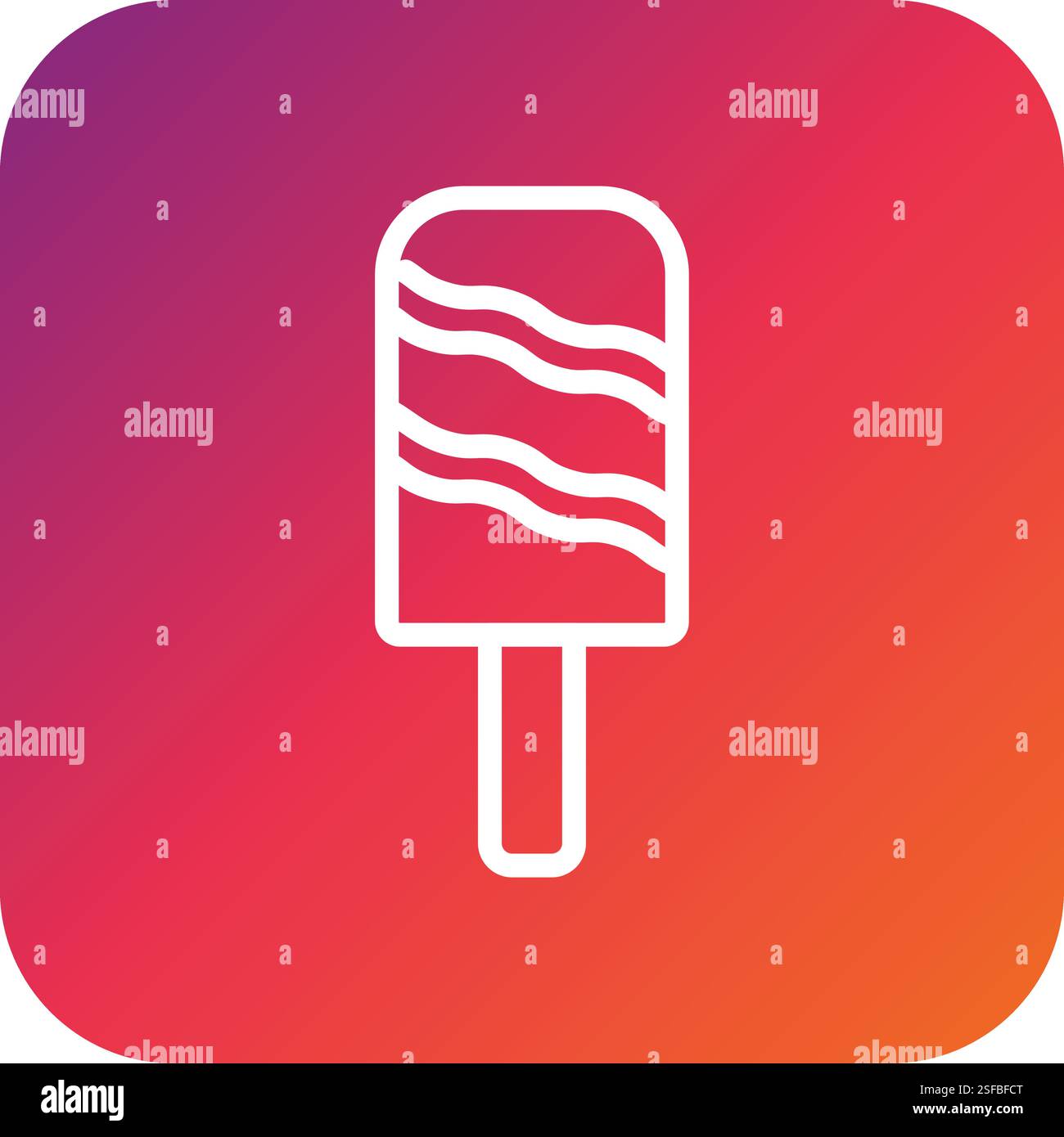 Ice lolly Vector Icon Design Illustration Stock Vector Image & Art - Alamy