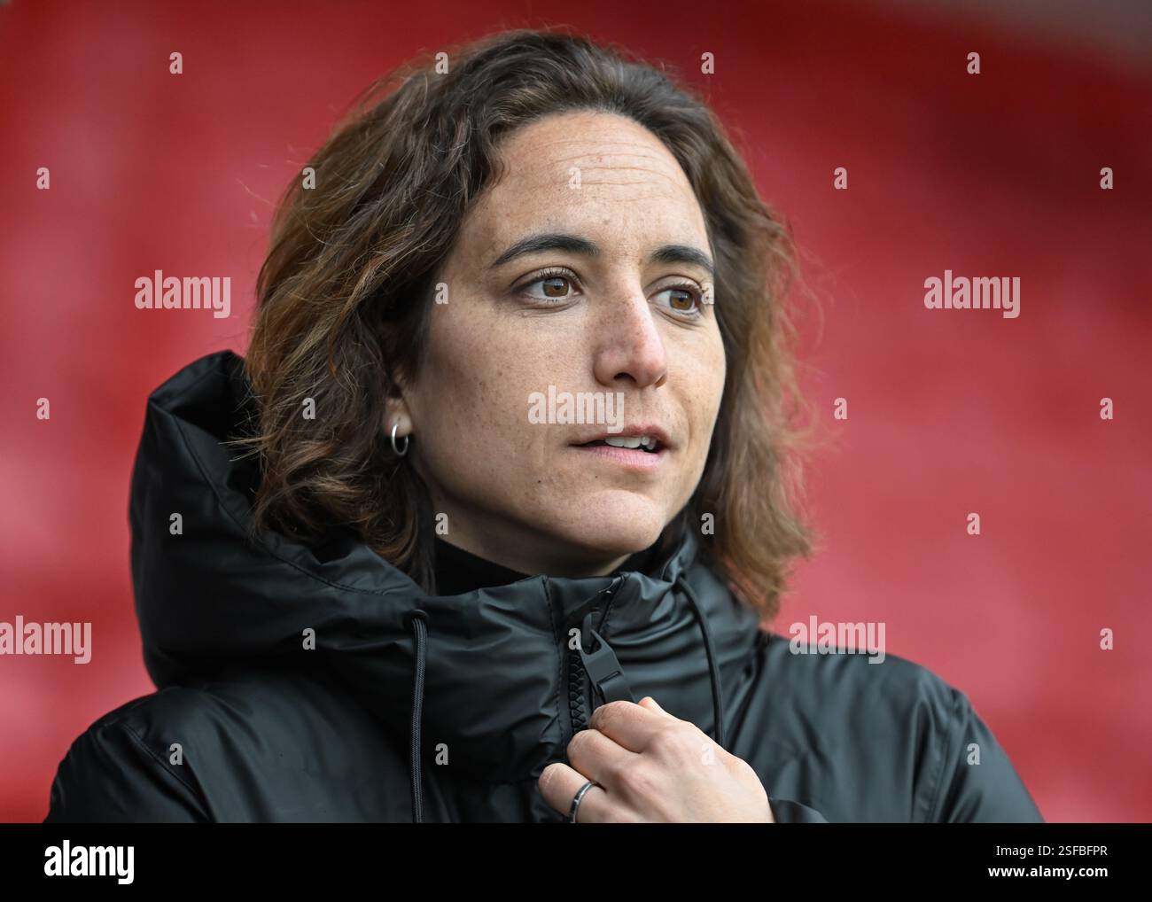 Aston Villa manager Natalia Arroyo ahead of the Adobe Women's FA Cup ...
