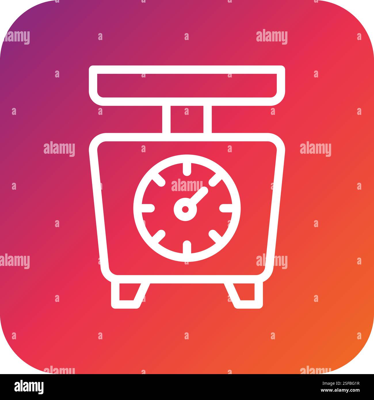 Weight scale Vector Icon Design Illustration Stock Vector Image & Art ...