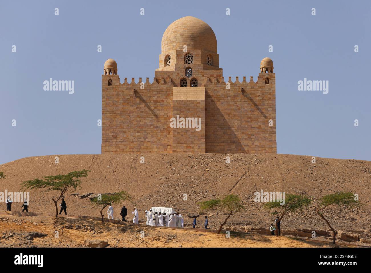 People carry the coffin of Prince Karim Al-Hussaini, the Aga Khan IV ...