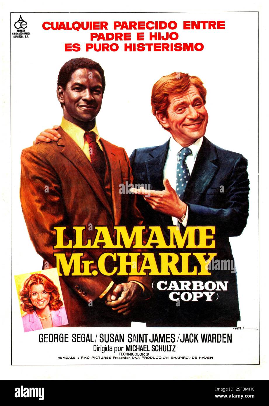 GEORGE SEGAL and DENZEL WASHINGTON in CARBON COPY (1981), directed by MICHAEL SCHULTZ. Credit ...