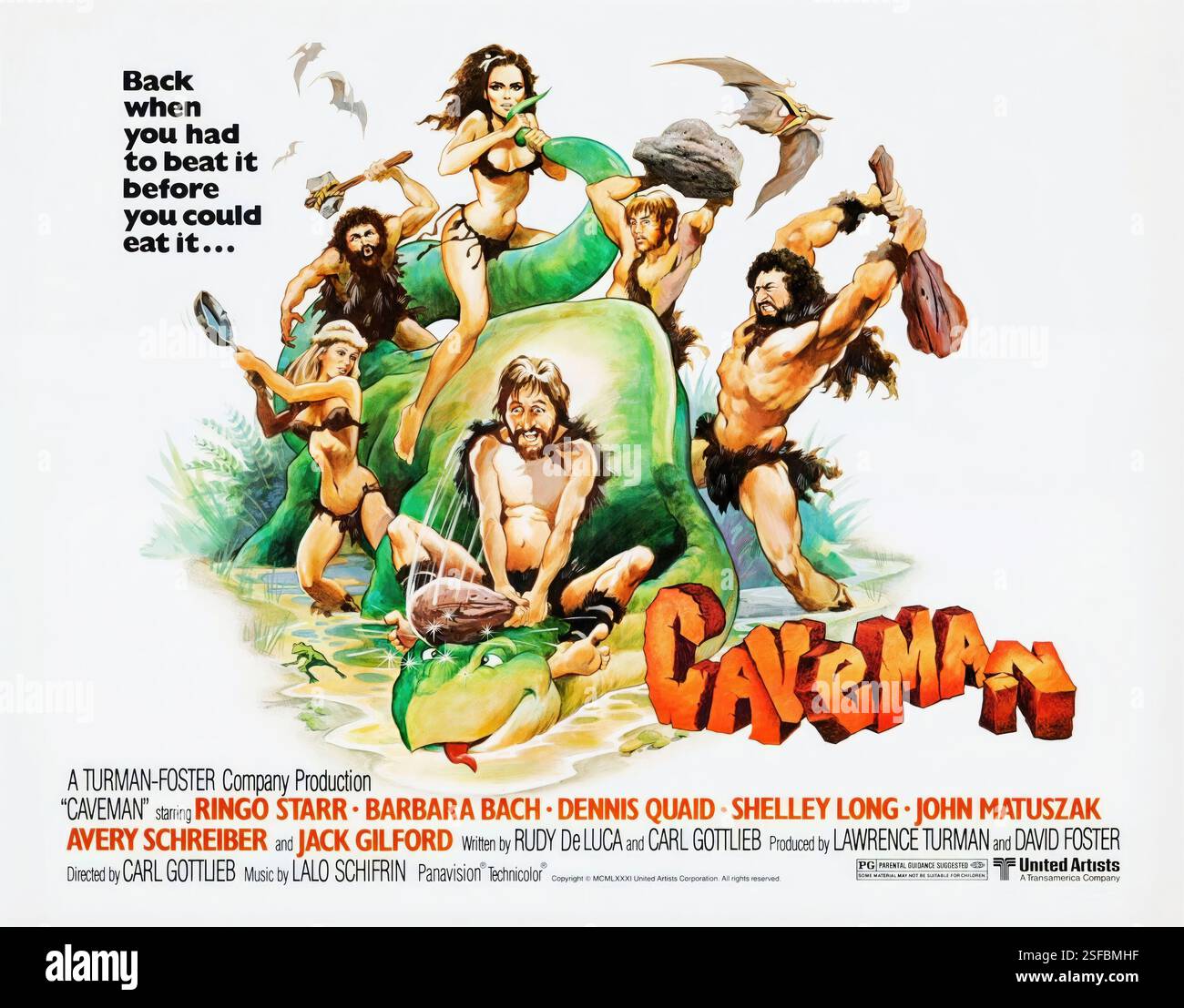CAVEMAN (1981), directed by CARL GOTTLIEB. Credit: UNITED ARTISTS / Album Stock Photo - Alamy