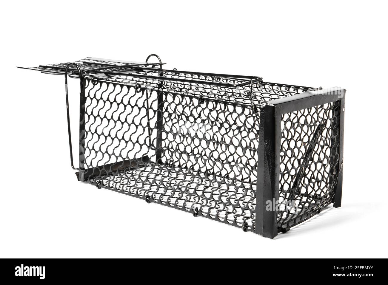 One metal mouse trap isolated on white Stock Photo - Alamy