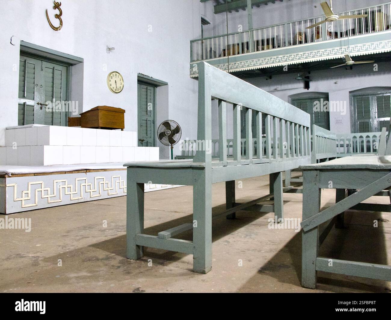 Interior of a Brahmo Samaj temple in Old Dhaka, Bangladesh, featuring ...