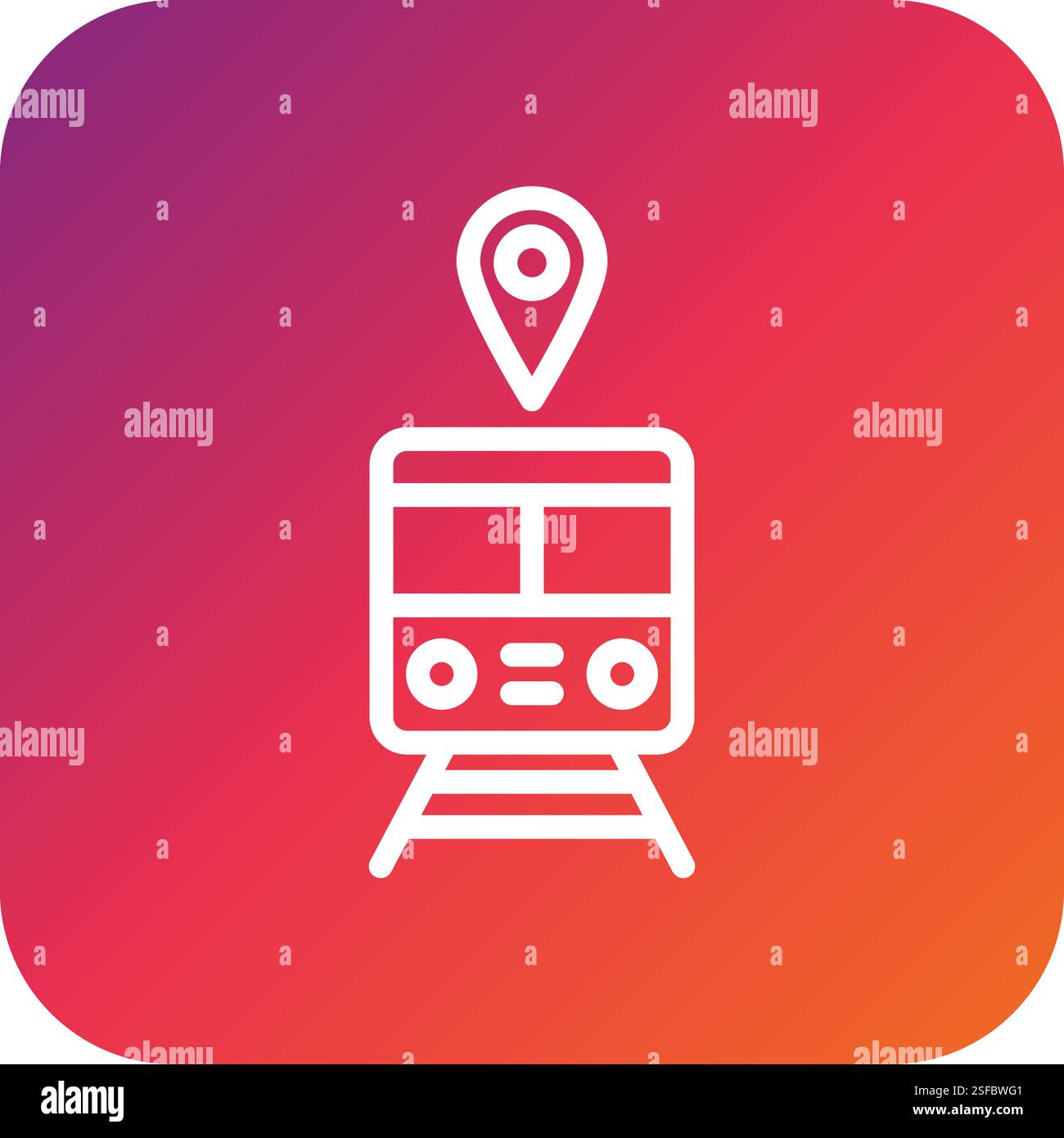 Train station Vector Icon Design Illustration Stock Vector Image & Art ...