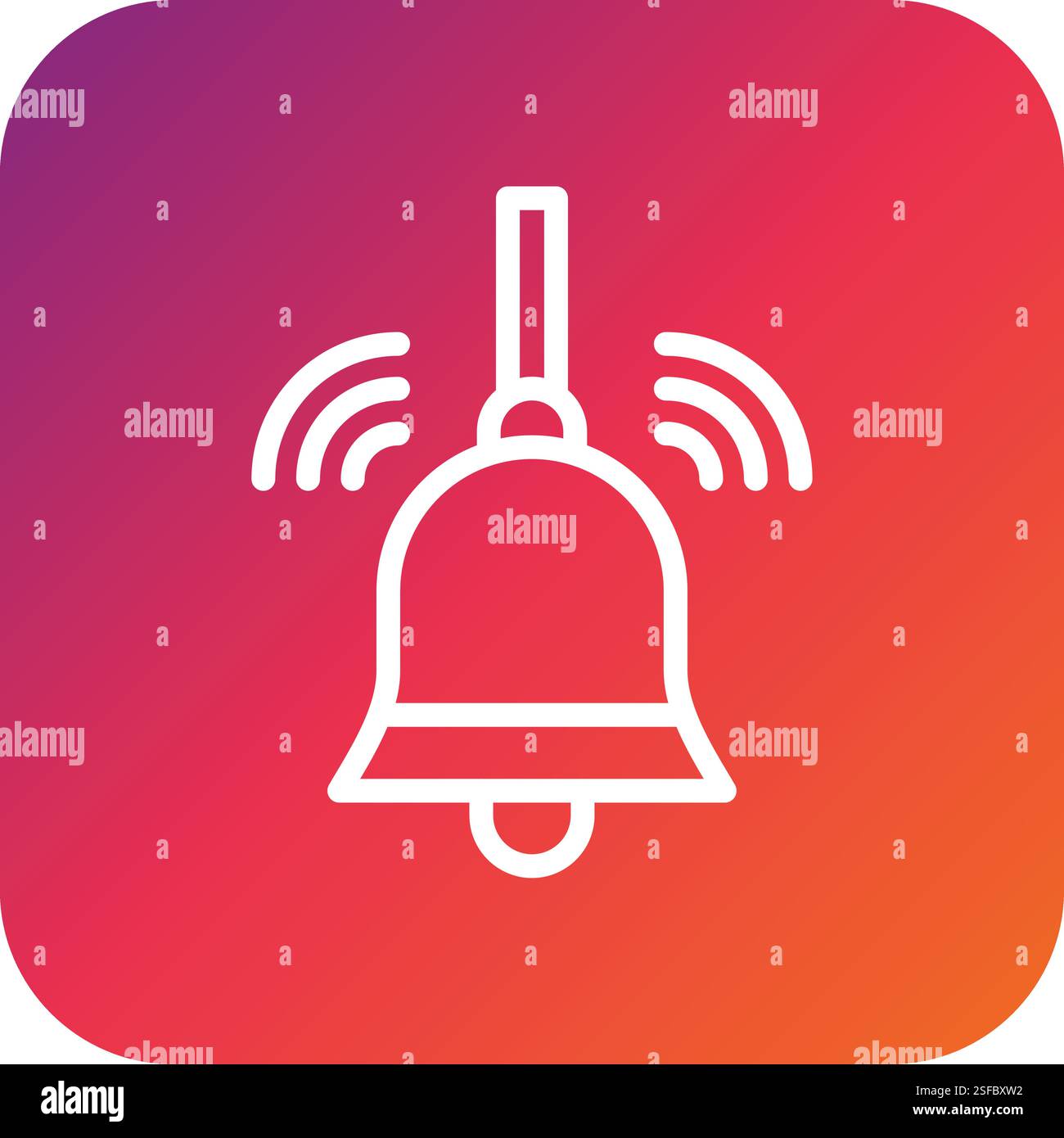 Bell Vector Icon Design Illustration Stock Vector Image & Art - Alamy