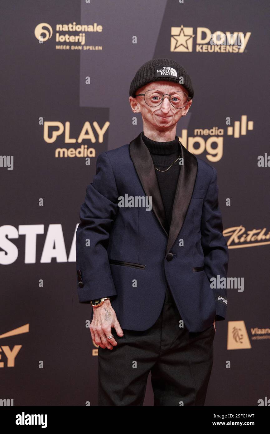 Puurs, Belgium. 08th Feb, 2025. Proregia patient Michiel Vandeweert ...