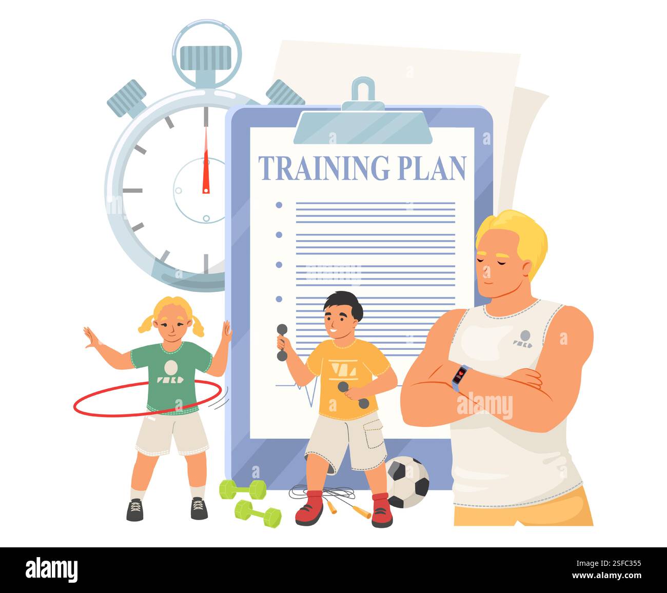 Outdoor soccer training kids Cut Out Stock Images & Pictures - Alamy