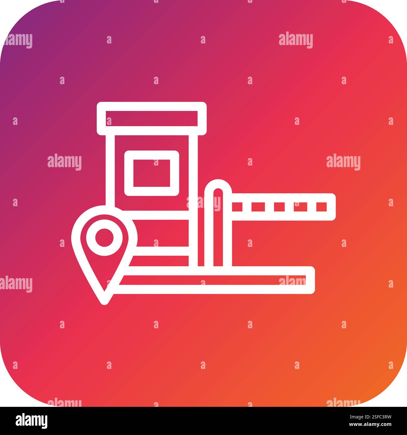 Toll Vector Icon Design Illustration Stock Vector Image & Art - Alamy