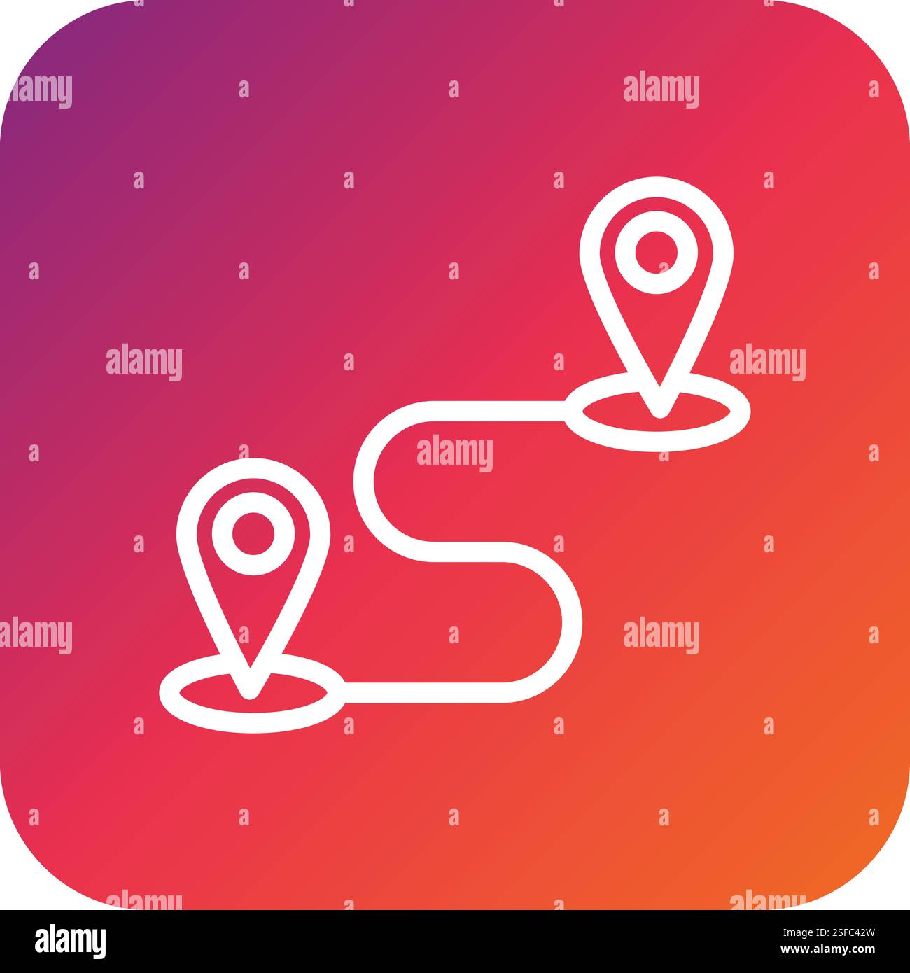 Destination Vector Icon Design Illustration Stock Vector Image & Art ...