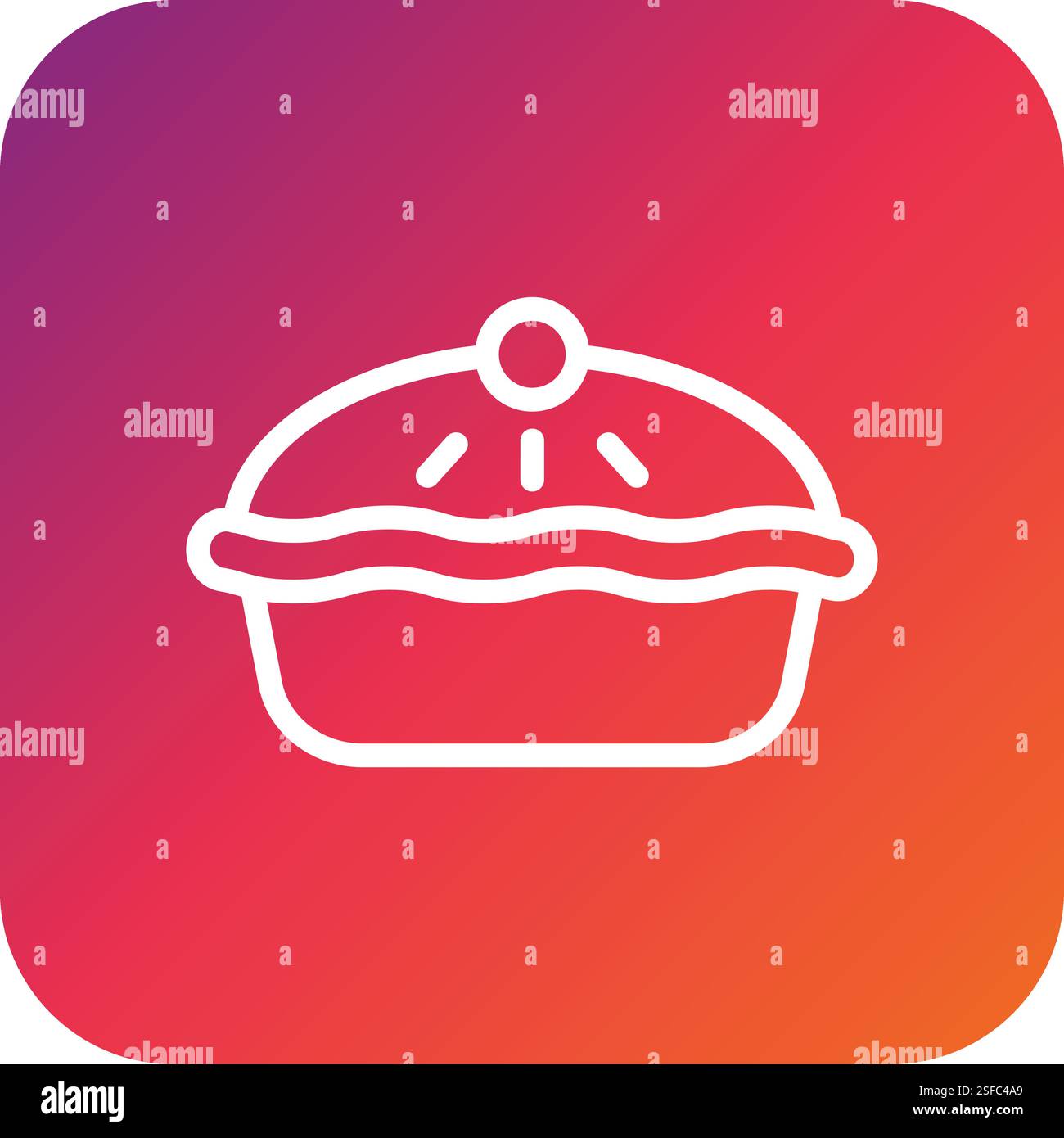 Pie Vector Icon Design Illustration Stock Vector Image & Art - Alamy