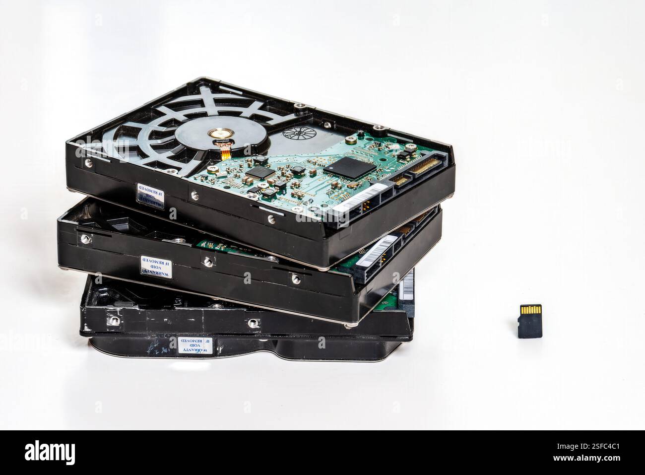 The evolution of storage devices. Several different storage media from ...