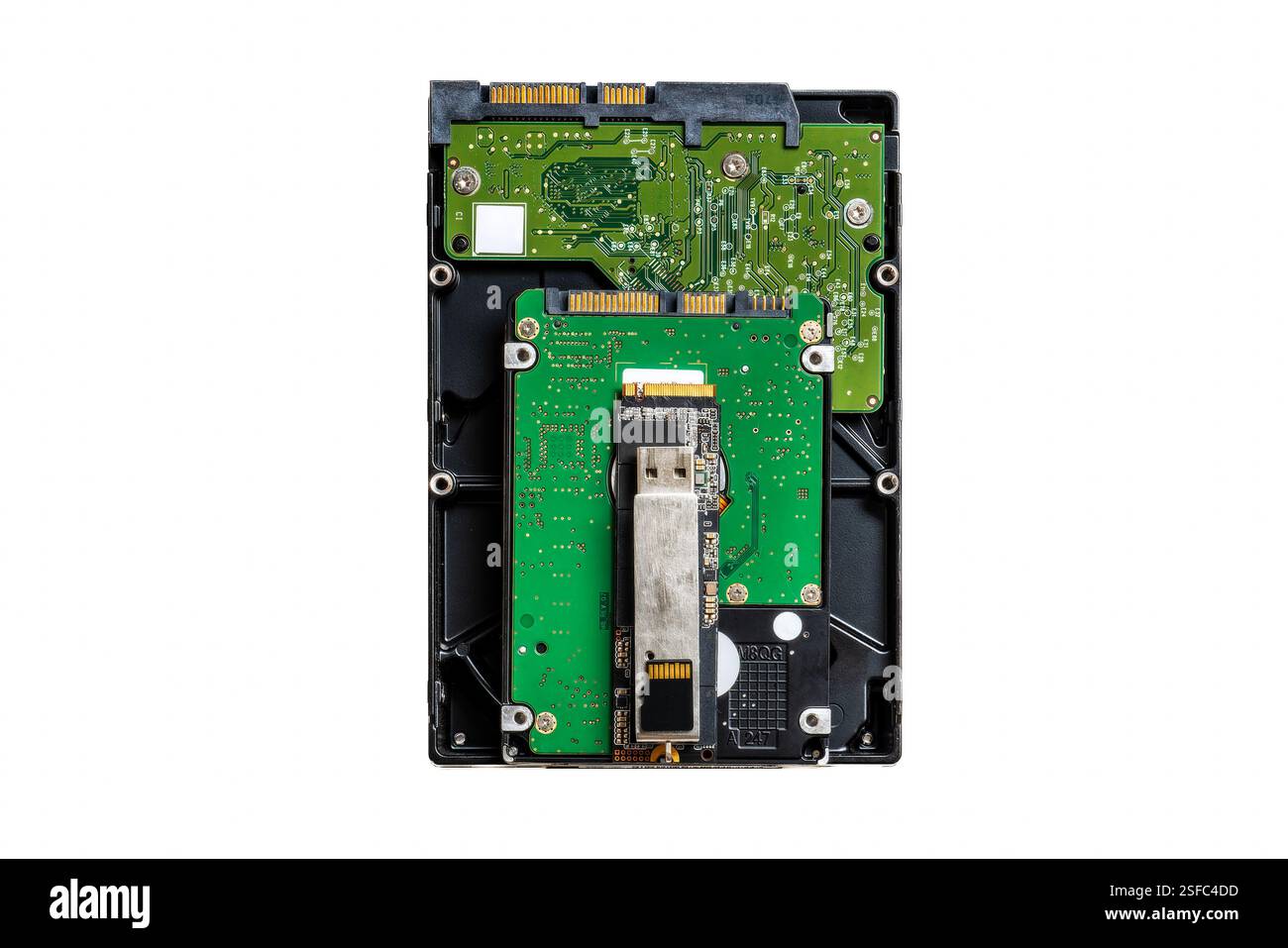 The evolution of storage devices. Several different storage media from ...