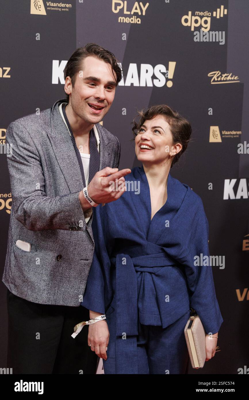 Puurs, Belgium. 08th Feb, 2025. Actor Boris Van Sveren and Actress And ...