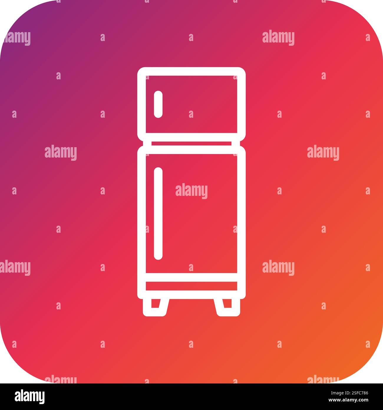 Fridge Vector Icon Design Illustration Stock Vector Image & Art - Alamy
