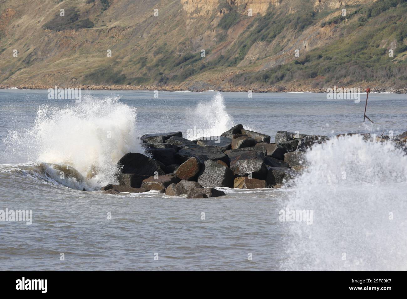 Powerful waves against sea hi-res stock photography and images - Alamy