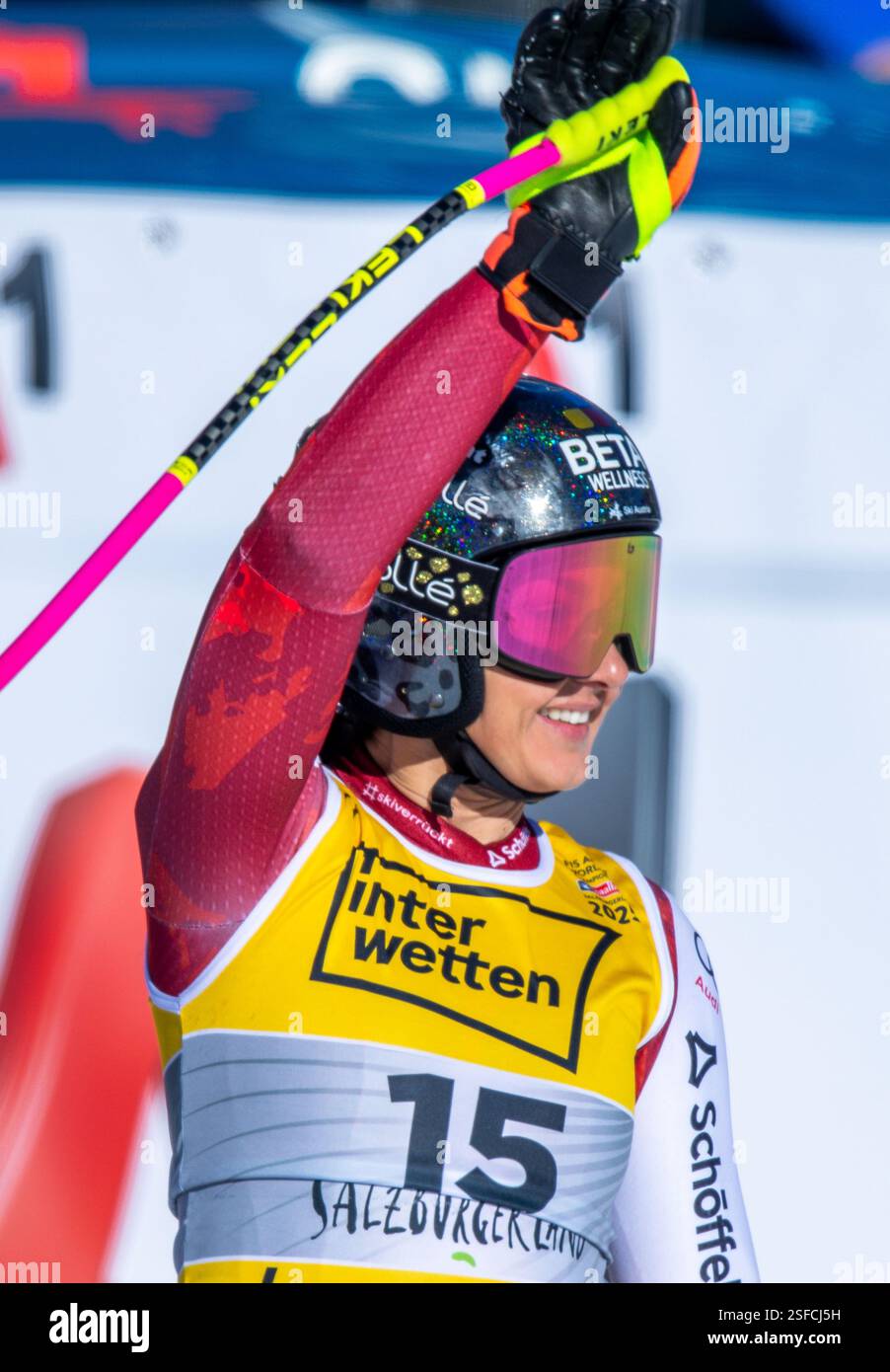 Saalbach Hinterglemm, Austria. 08th Feb, 2025. Alpine Skiing: World ...