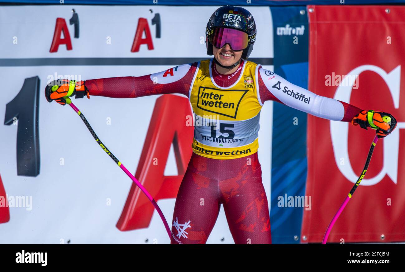 Saalbach Hinterglemm, Austria. 08th Feb, 2025. Alpine Skiing: World ...