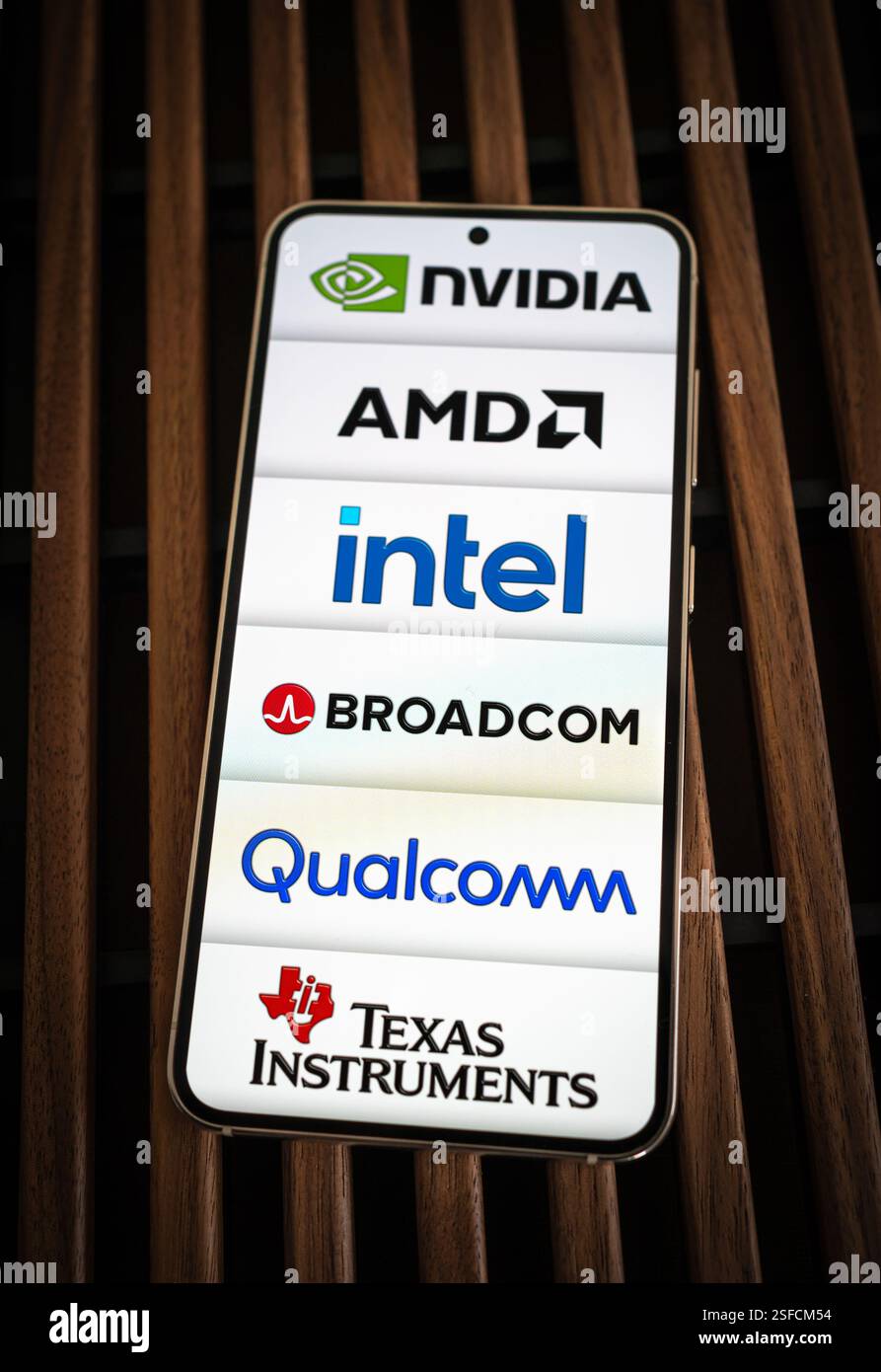Semiconductor companies Nvidia, AMD, Intel, Broadcom, Qualcomm and ...