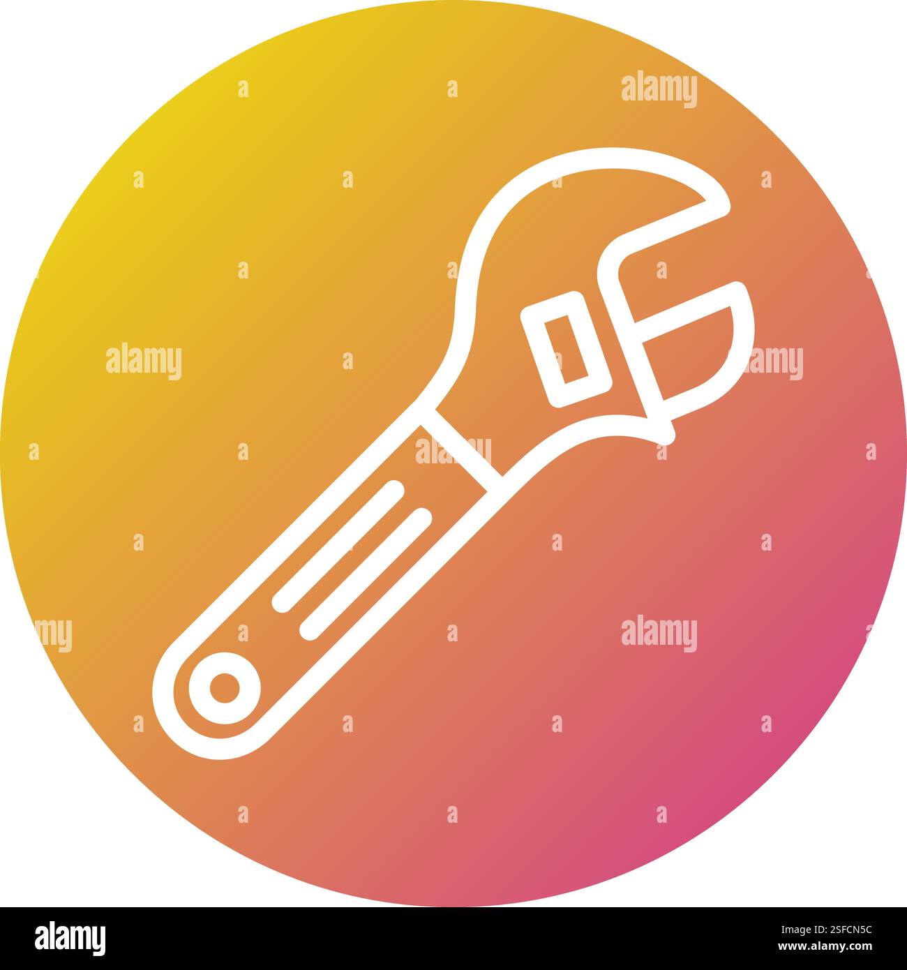 Wrench minimal icons Cut Out Stock Images & Pictures - Alamy