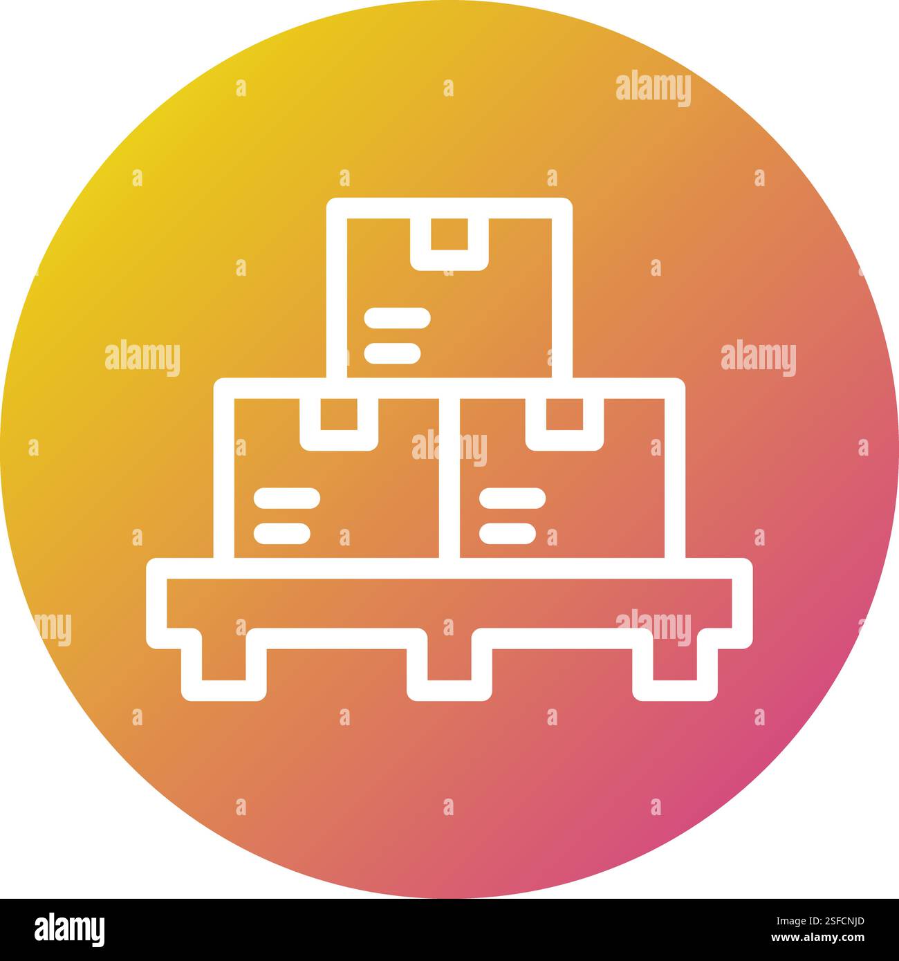 Pallet Vector Icon Design Illustration Stock Vector Image & Art - Alamy