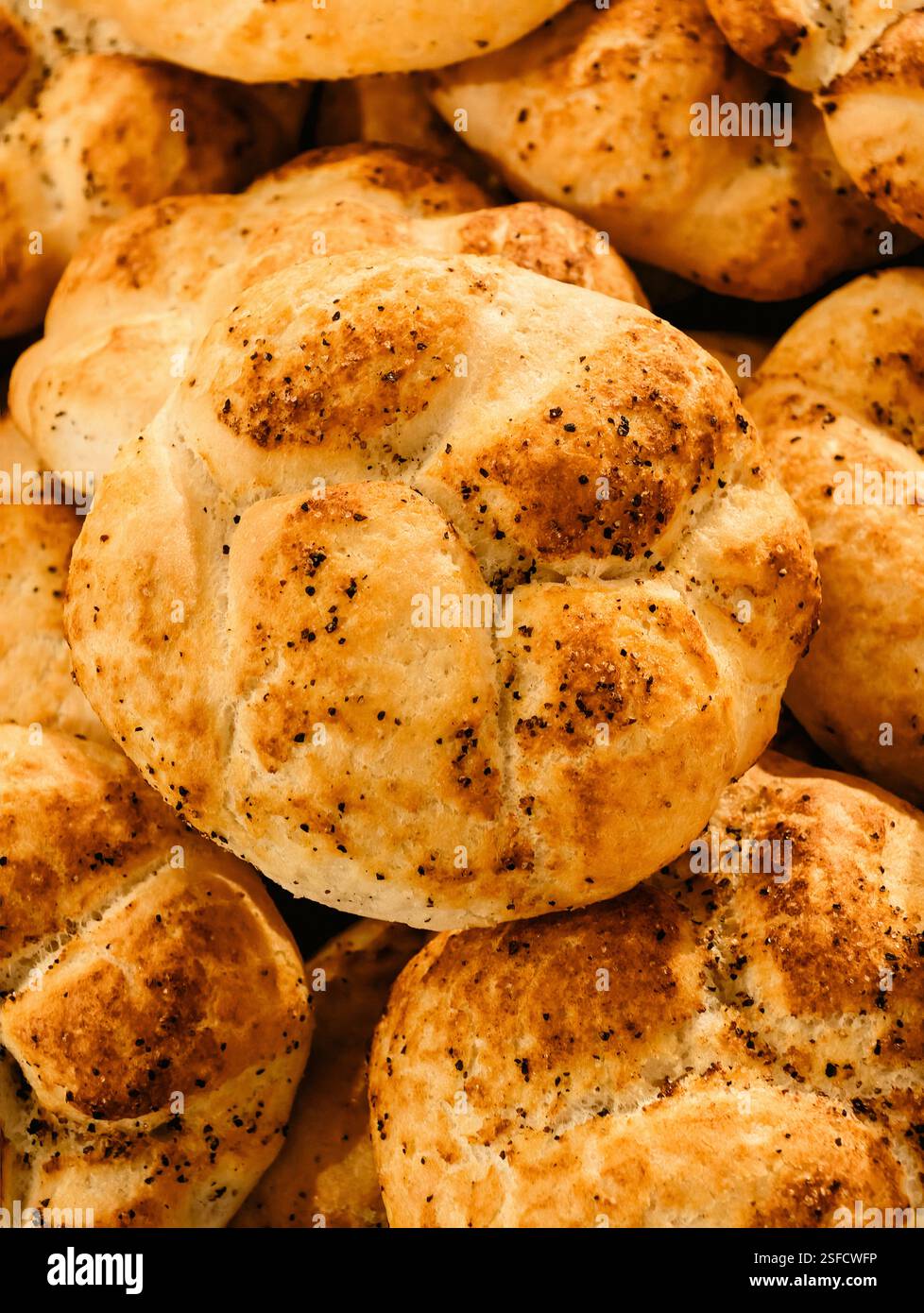 The unique smell and taste of freshly baked croissants.Freshly baked ...