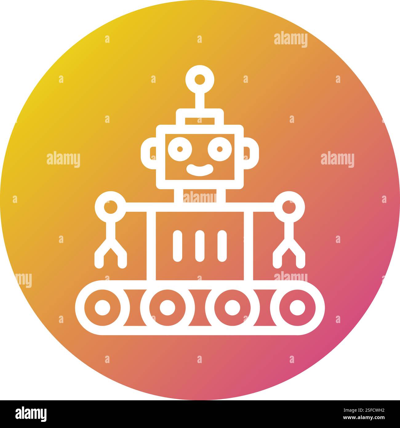 Robot Vector Icon Design Illustration Stock Vector Image & Art - Alamy