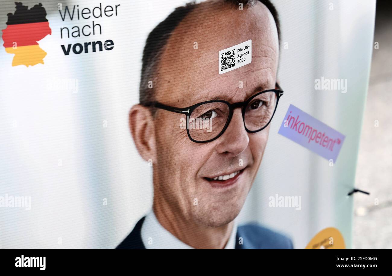 Wahlplakate 05.02.2025, Erfurt, Wahlplakate zur Bundestagswahl / Wahl ...