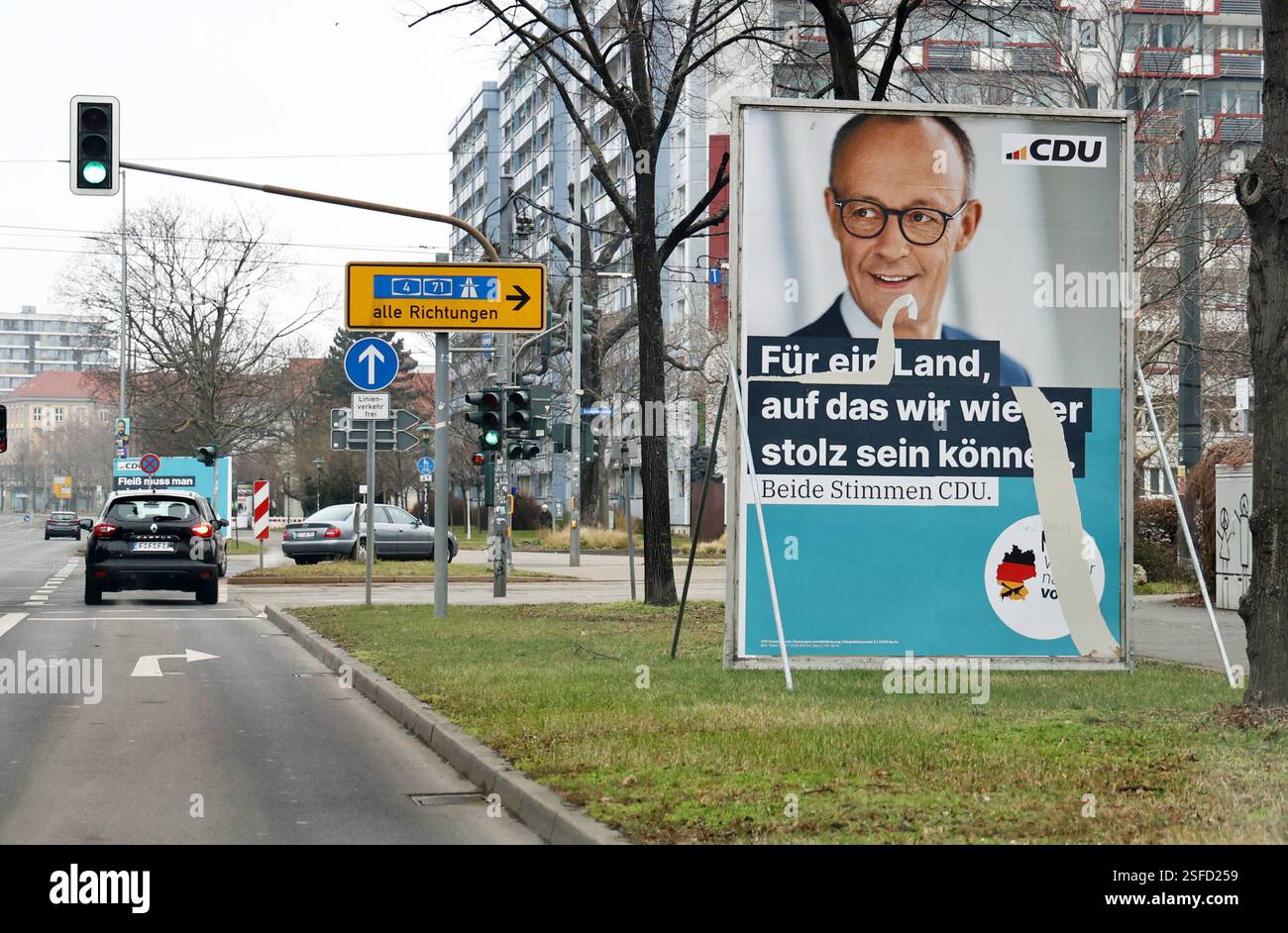 Wahlplakate 05.02.2025, Erfurt, Wahlplakate zur Bundestagswahl / Wahl ...