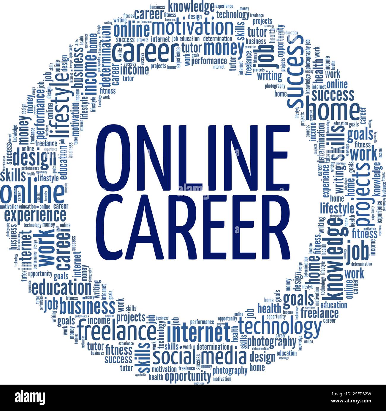 Online Career word cloud conceptual design isolated on white background Stock Vector Image & Art ...