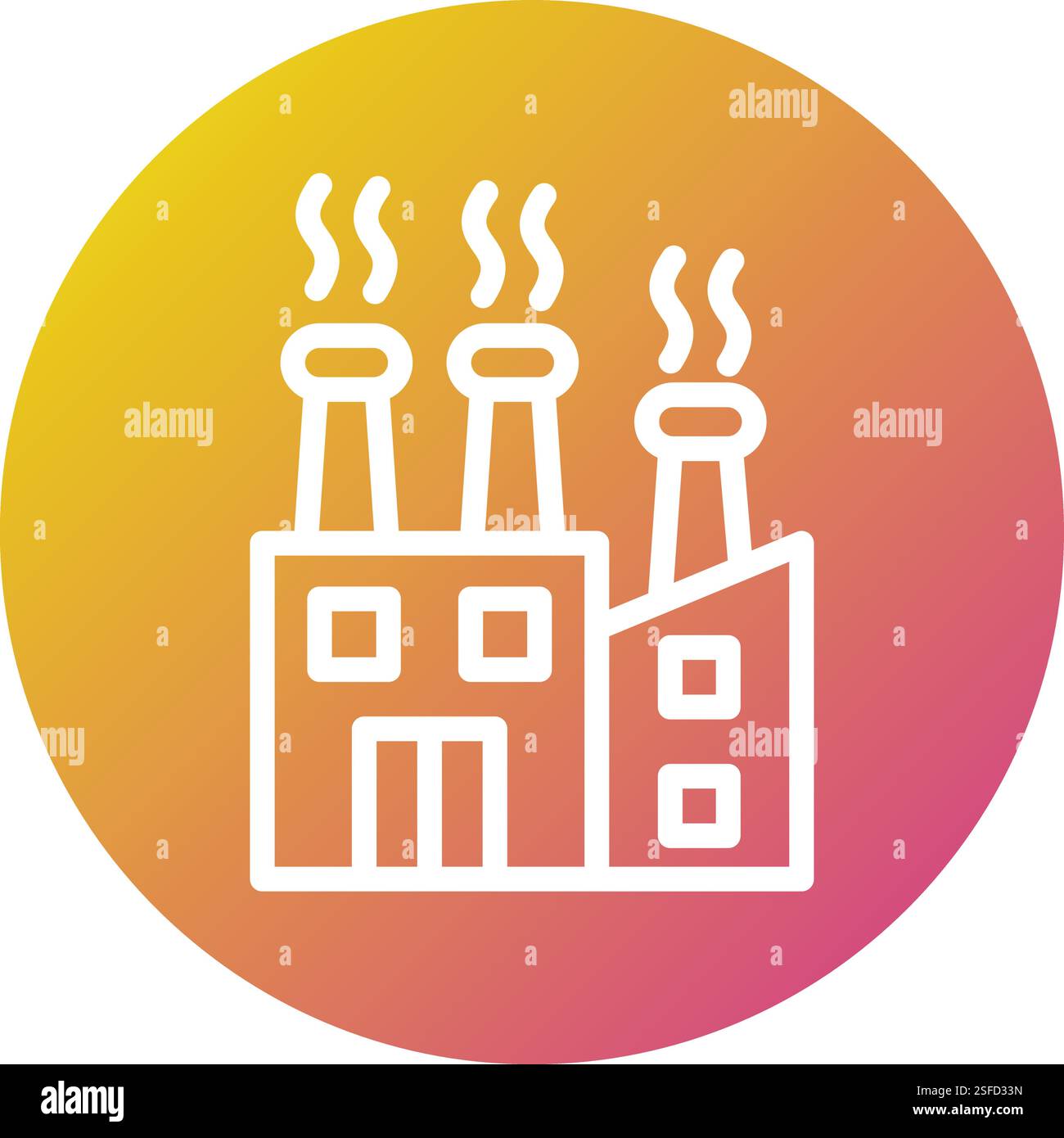 Industrial factory buildings icons hi-res stock photography and images ...