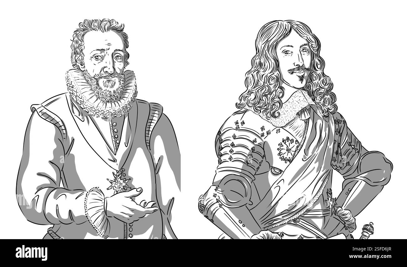 Line of kings Cut Out Stock Images & Pictures - Alamy