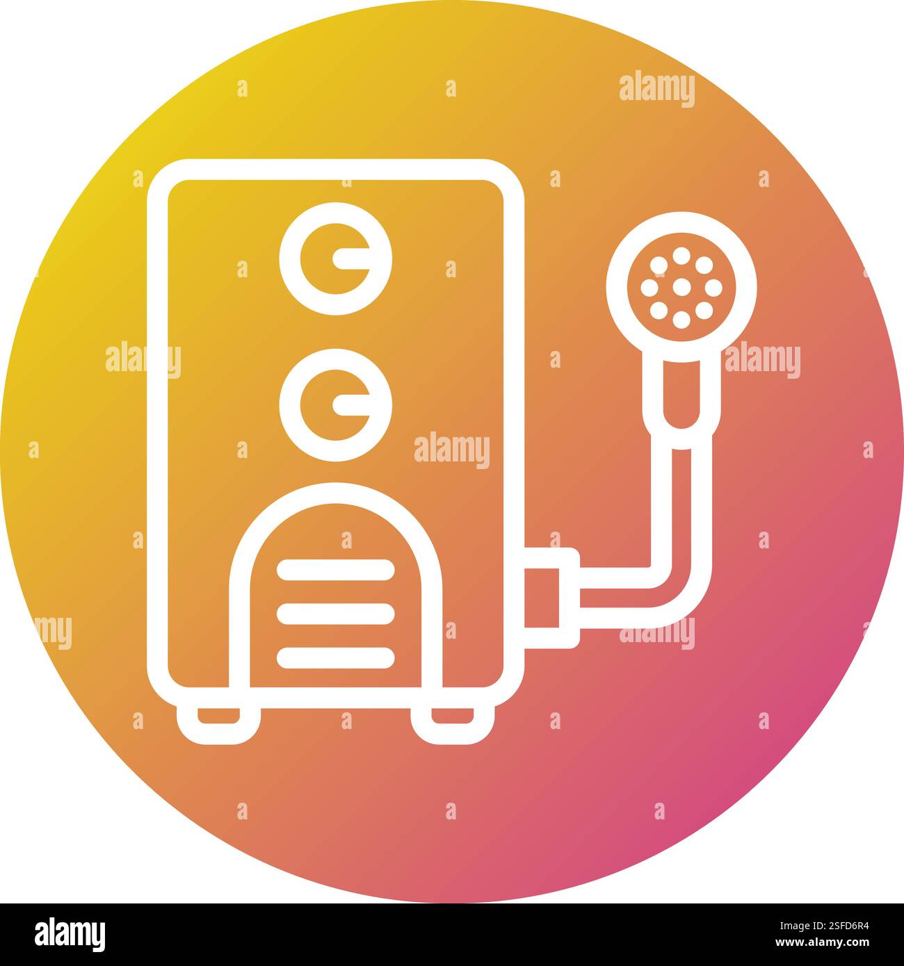 Water boiler Vector Icon Design Illustration Stock Vector Image & Art ...